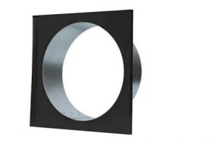 Square to Round Reducing Neck without clips to suit Flush Mounted ...